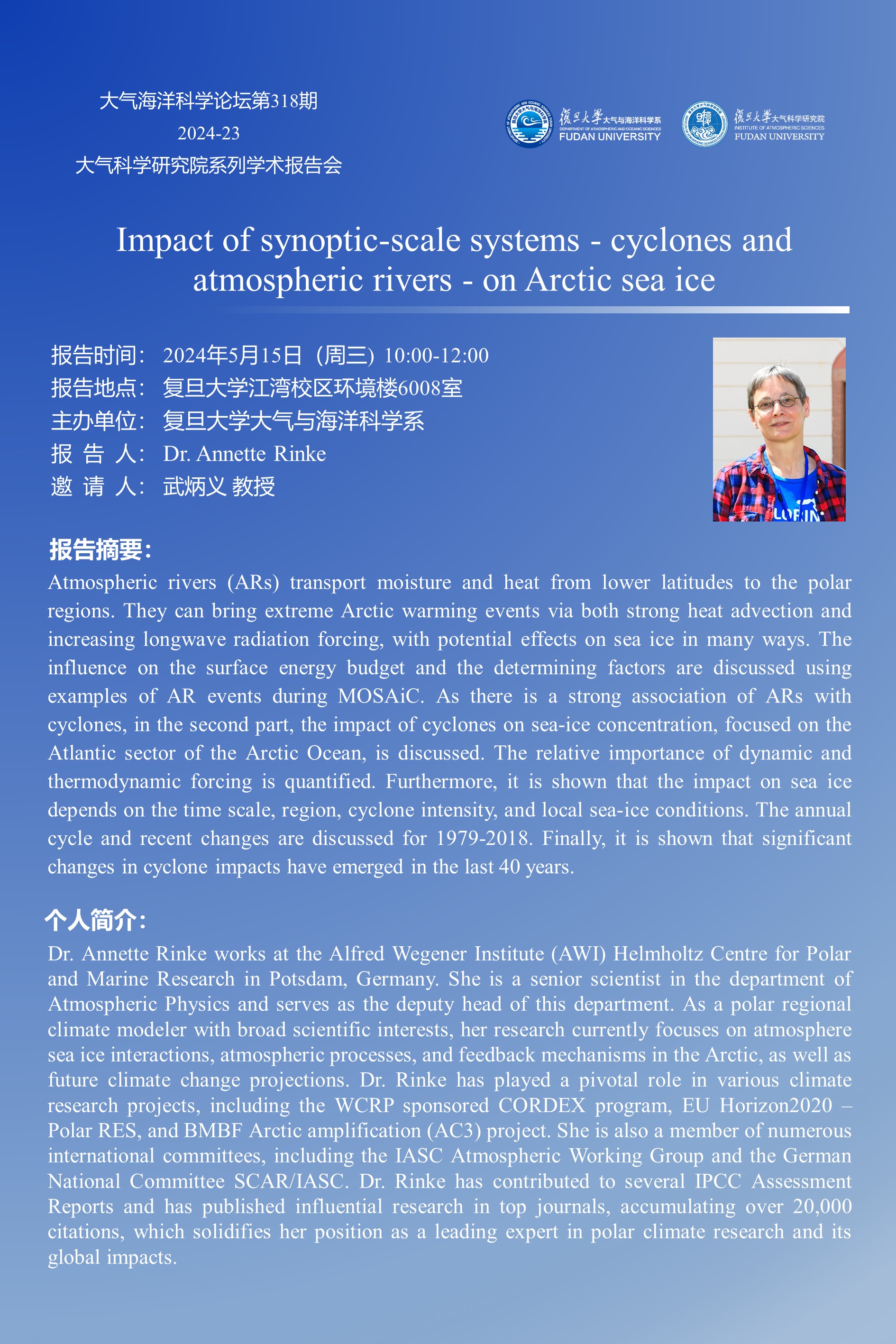 2024/05/15 - Dr. Annette Rinke - Impact of synoptic-scale systems ...